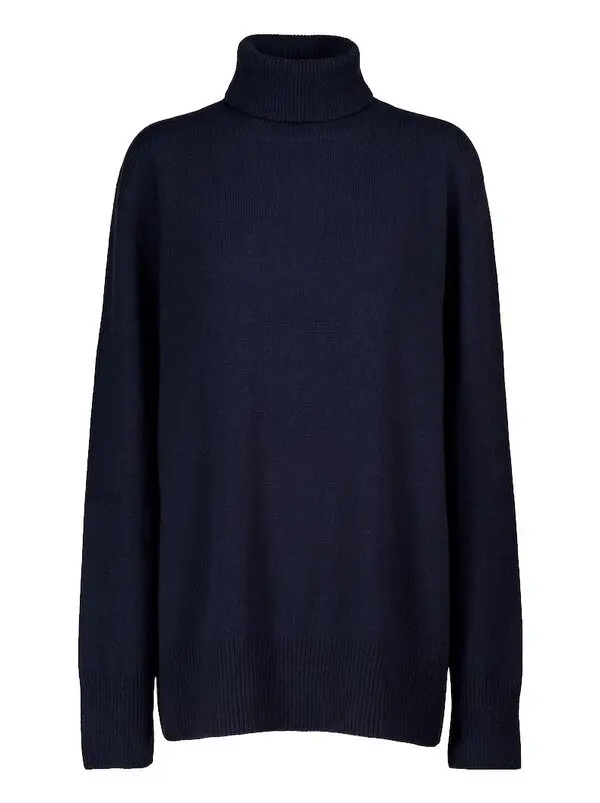 THE ROW Milina Turtleneck Sweater - Blue