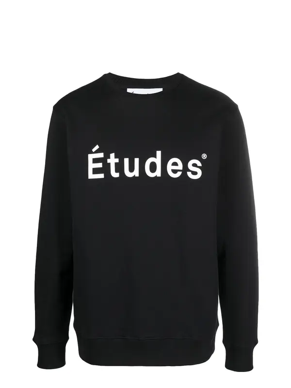 ÉTUDES STUDIO Logo Print Sweatshirt - Black