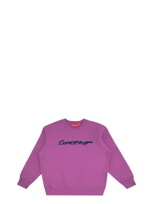 Supreme Futura-logo Crew-neck Sweatshirt Fw 20 - Purple