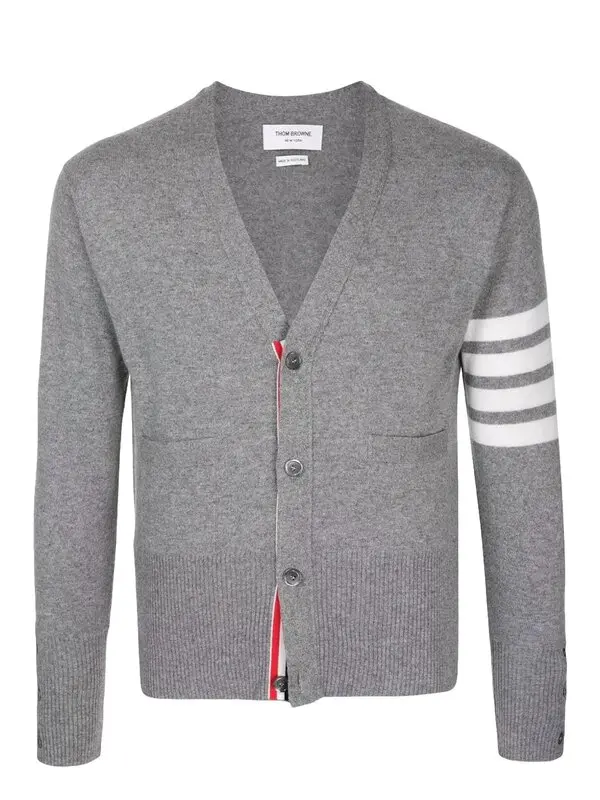 Thom Browne Cashmere Cardigan - Grey