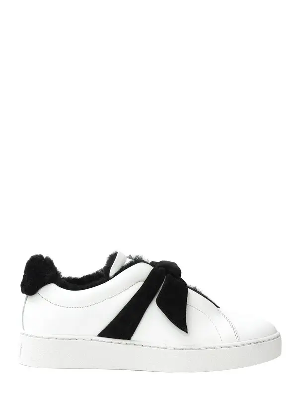 ALEXANDRE BIRMAN Shearling-trimmed Sneakers - White