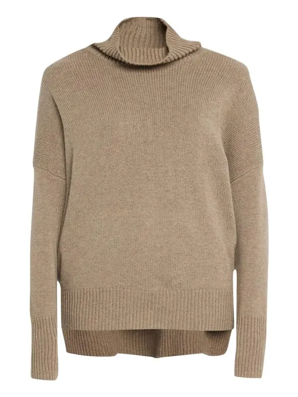 LISA YANG Heidi Cashmere Turtleneck Sweater - Mole