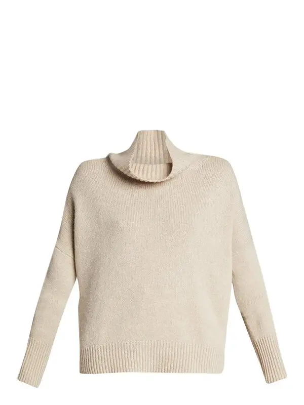 LISA YANG Heidi Cashmere Turtleneck Sweater - Sand
