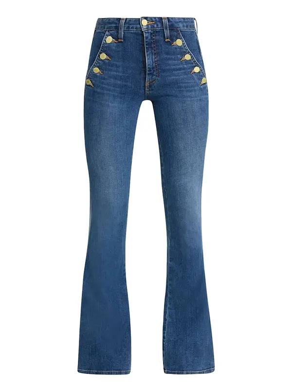 Ramy Brook Helena Mid-rise Flare Jeans - Medium Wash