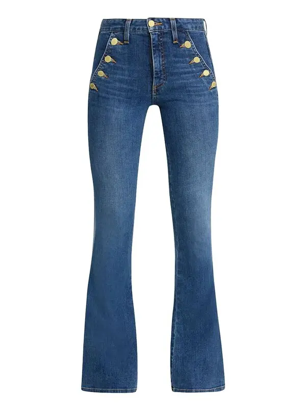 Ramy Brook Helena Mid-rise Flare Jeans - Medium Wash