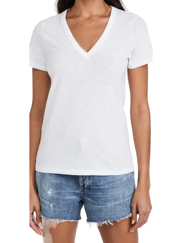 Rag & Bone The Vee Tee - Bright White