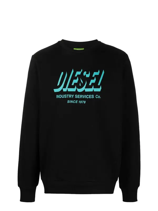 DIESEL Logo-print Sweatshirt - Black