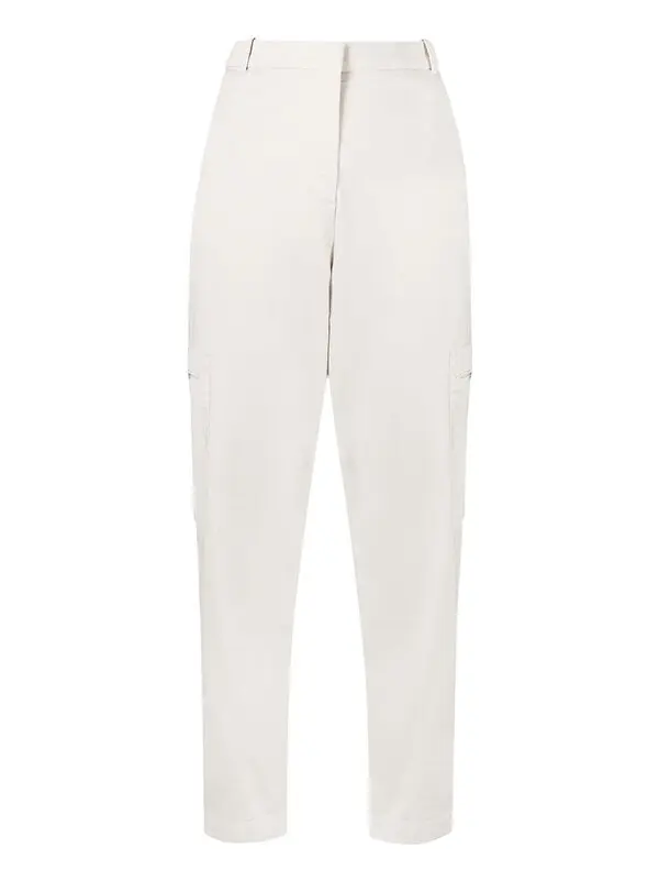 Fabiana Filippi Cropped Straight-leg Pants - Grey
