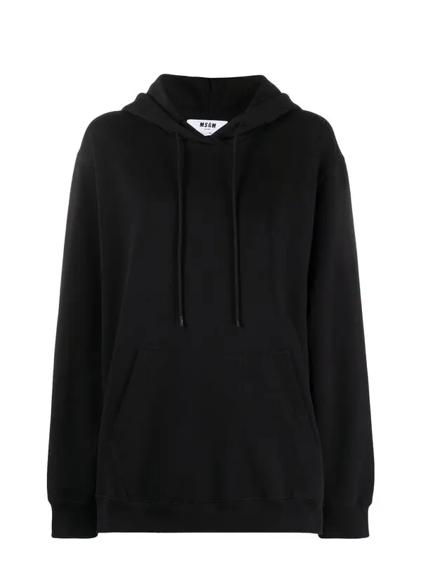 MSGM Logo-print Hoodie - Black