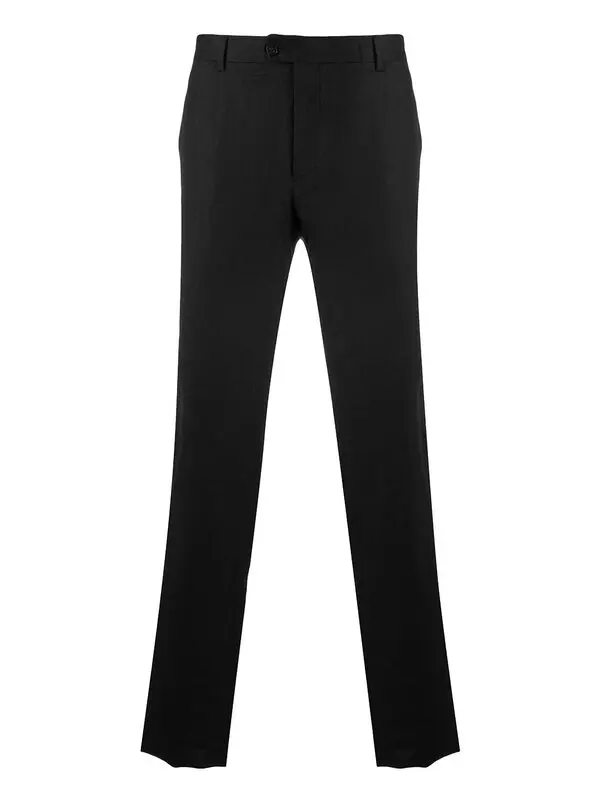 BILLIONAIRE Embroidered Tailored Trousers - Black