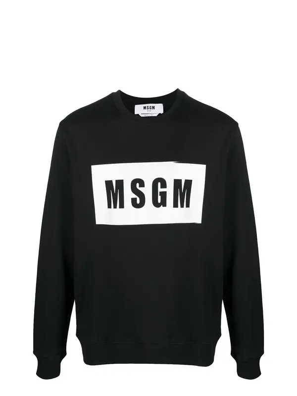 MSGM Logo-print Sweatshirt - Black