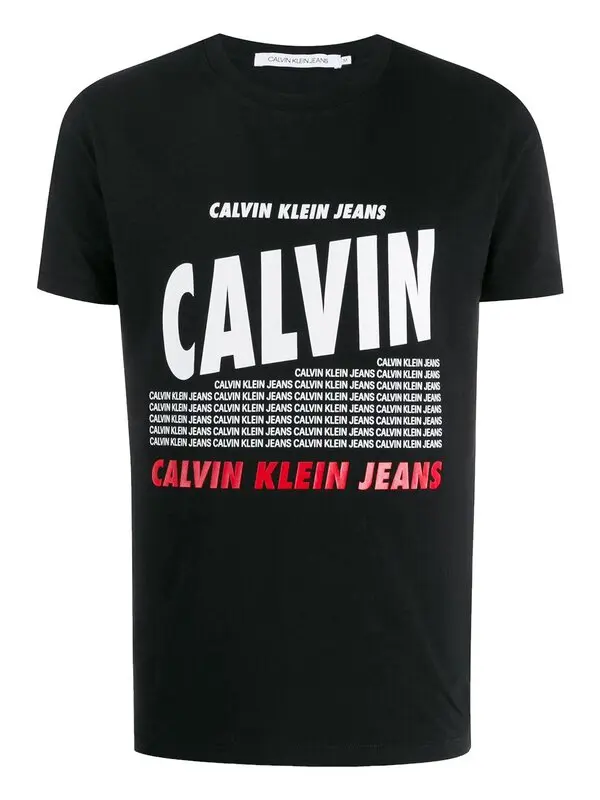 Calvin Klein Logo Print T-shirt - Black