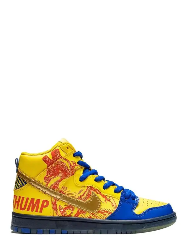 Nike X Doernbecher Sb Dunk High Pro Sneakers - Yellow