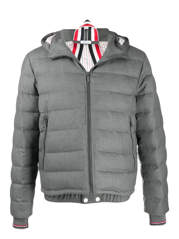 Thom Browne Super 120s Twill Ski Jacket - Grey