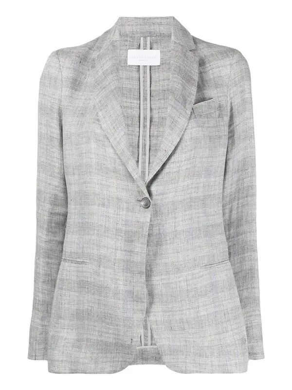 Fabiana Filippi Checked Single-breasted Blazer - Grey