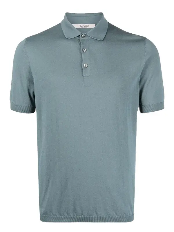 D4.0 Short-sleeve Fitted Polo Shirt - Blue