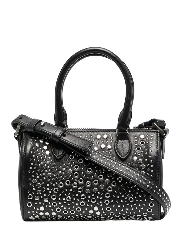 10 CORSO COMO Mini Truck Stud-embellished Tote - Black