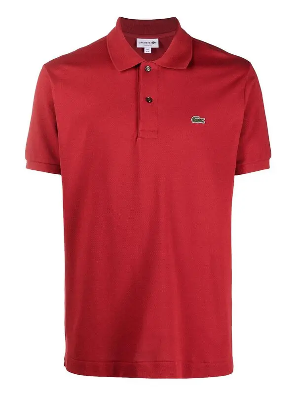 Lacoste Logo Embroidered Polo Shirt - Red