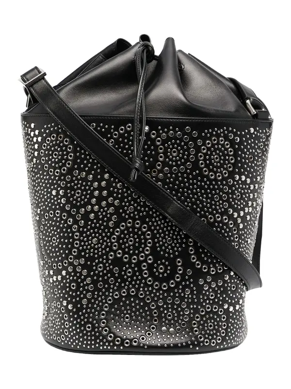 10 CORSO COMO Canopus Studded Bucket Bag - Black
