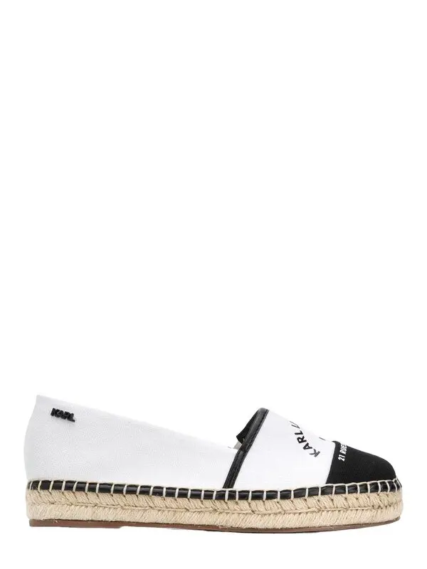 Karl Lagerfeld Two-tone Espadrilles - White