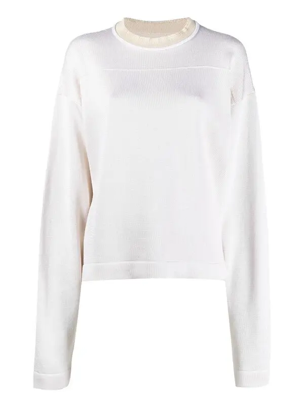 JIL SANDER Two-tone Jumper - Neutrals