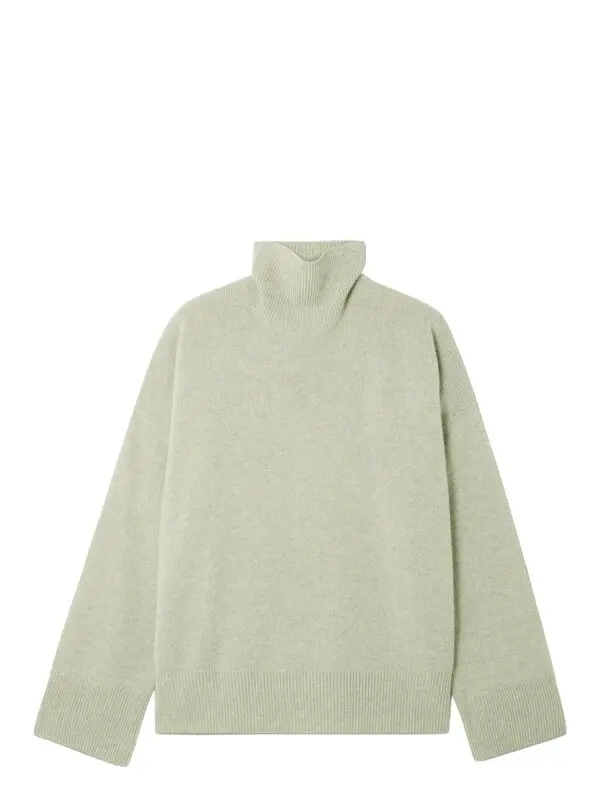 Le Kasha Organic Cashmere Turtleneck Sweater - Green