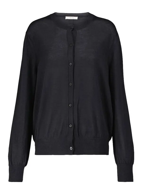 THE ROW Battersea Cashmere Cardigan - Blue