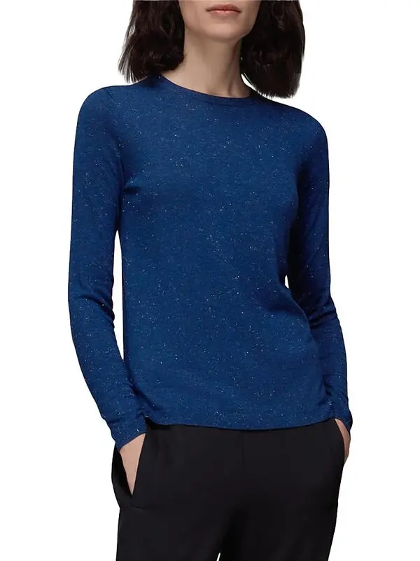 Whistles Annie Sparkle Knit Top - Blue