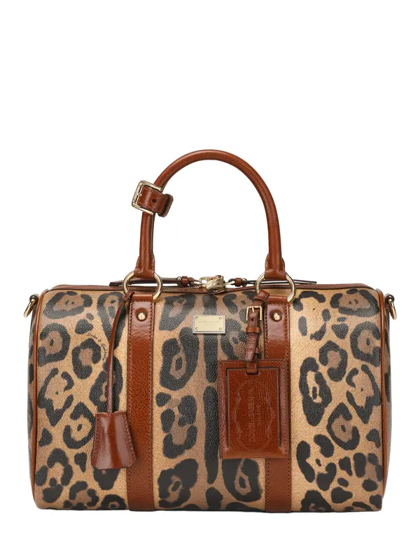 Dolce & Gabbana Leopard-print Crespo Handbag - Multicolor