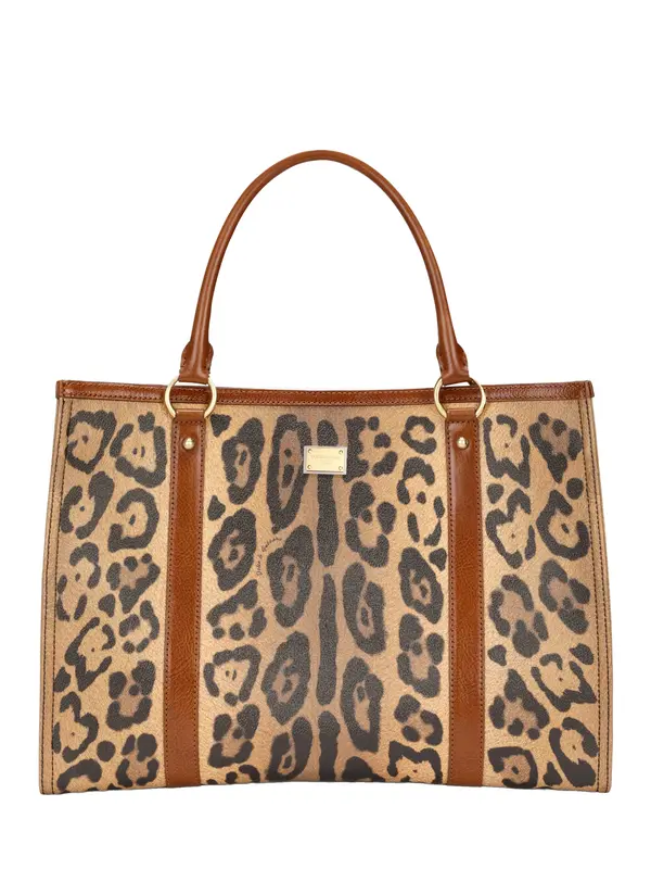 Dolce & Gabbana Leopard-print Shopper - Multicolor