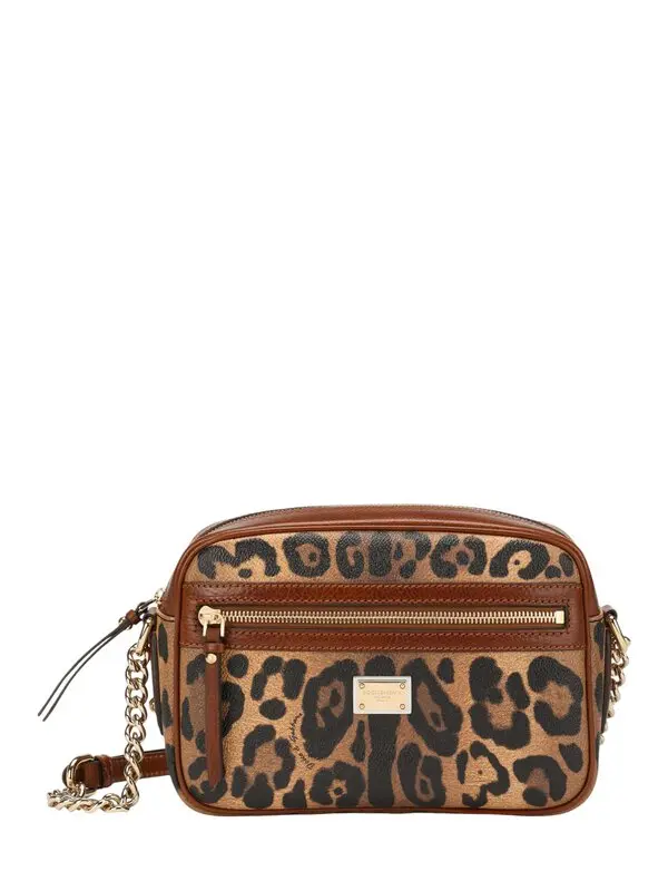 Dolce & Gabbana Leopard-print Crespo Crossbody Bag - Multicolor