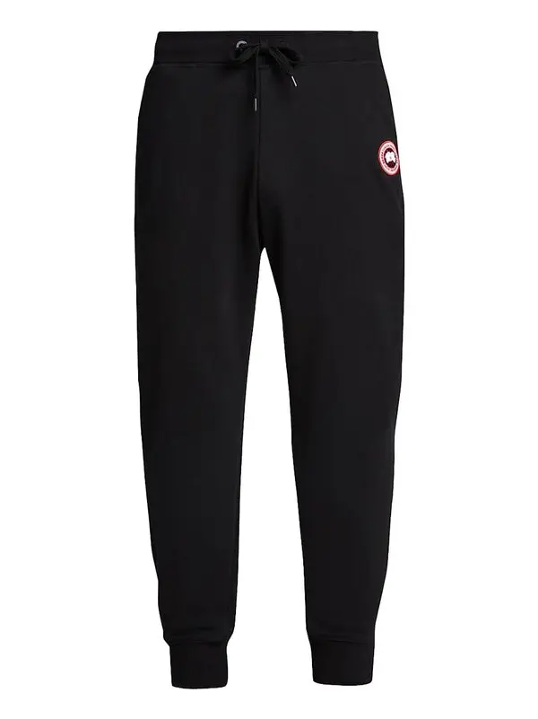 Canada Goose Huron Logo-patch Sweatpants - Black