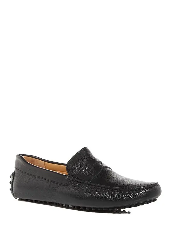 Bloomingdale'S Penny Loafer Drivers Exclusive - Black Pebble