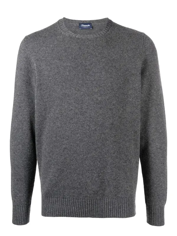 DRUMOHR Crew-neck Cashmere Jumper - Grey