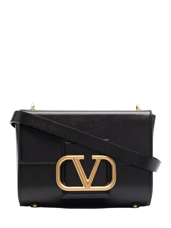 Valentino Garavani Stud Sign Shoulder Bag - Black
