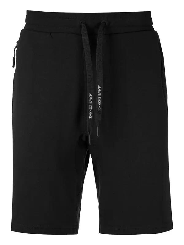 Armani Exchange Drawstring Track Shorts - Black