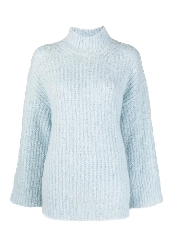 A.p.c. Wide-sleeve Knitted Jumper - Blue