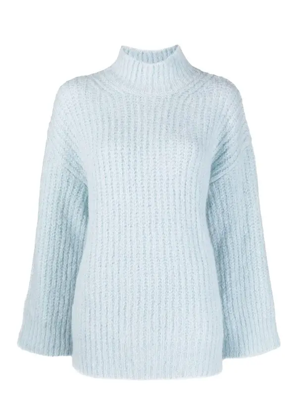 A.p.c. Wide-sleeve Knitted Jumper - Blue