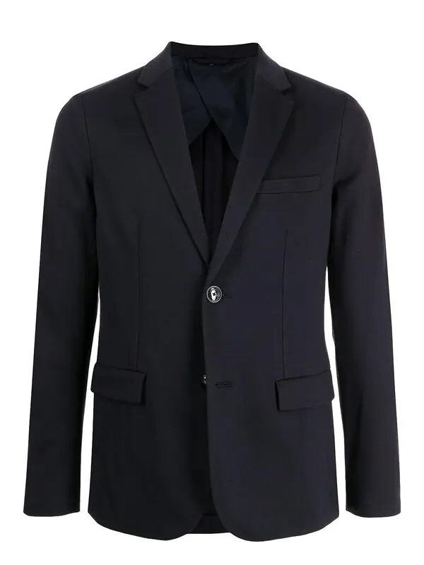Emporio Armani Single-breasted Blazer - Blue