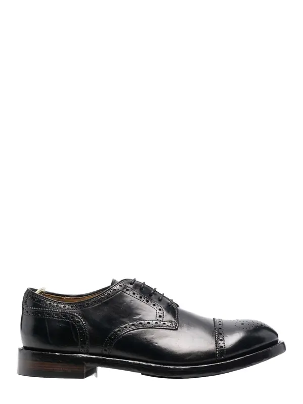 Officine Creative Lace-up Leather Brogues - Black