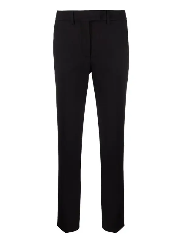 Incotex Mid-rise Straight-leg Trousers - Black