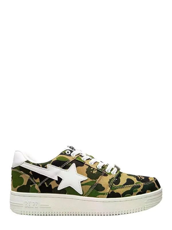A BATHING APE Bapesta Low Abc Camo Sneakers - Green