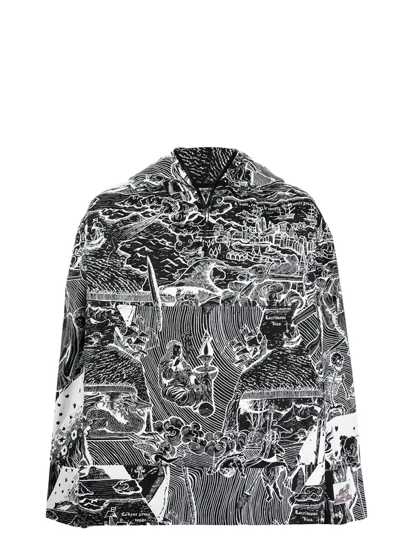 BORAMY VIGUIER Drawing Print Hoodie - Black