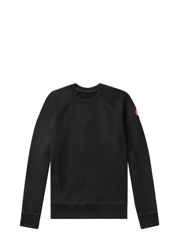 Canada Goose Huron Cotton-jersey Sweatshirt With Logo - Black