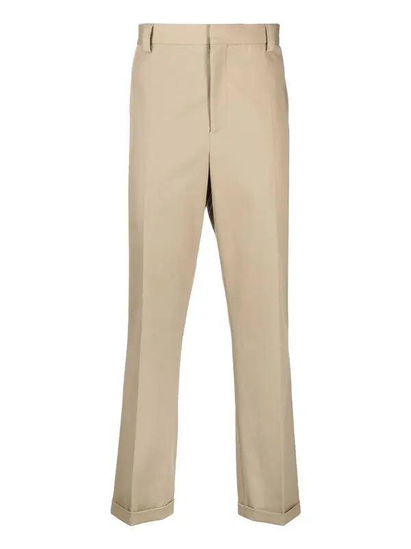Nanushka Beige Tailored Straight-leg Trousers - Neutrals