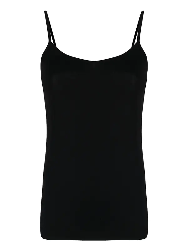 Wolford Aurora Hawaii Vest Top - Black