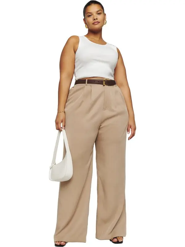 REFORMATION Mason Pant Es - Brown