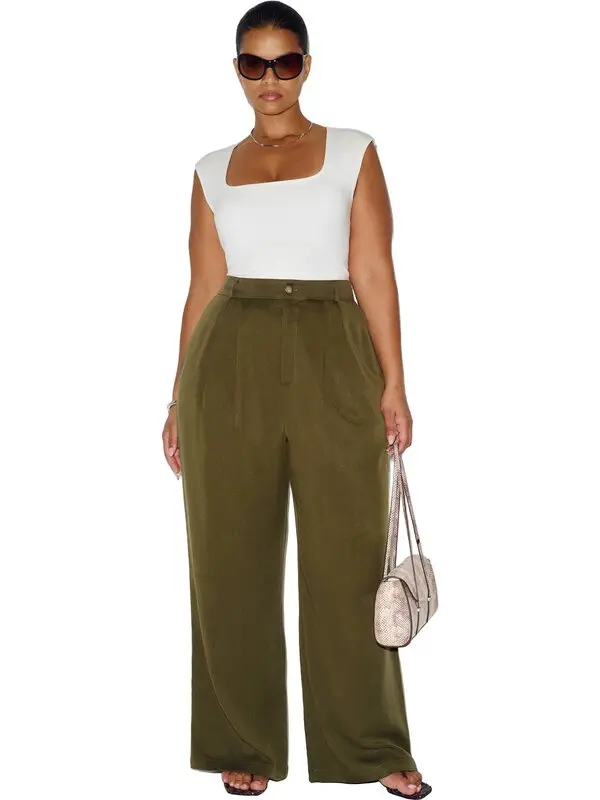 REFORMATION Mason Pant - Green