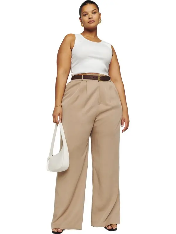 REFORMATION Mason Pant Es - Natural