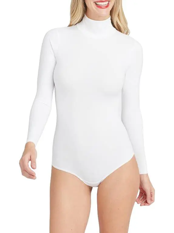 Spanx Suit Yourself Long Sleeve Bodysuit - White